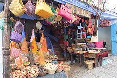Outa el-Hammam square and market, Chefchaouen | Eyeflare.com